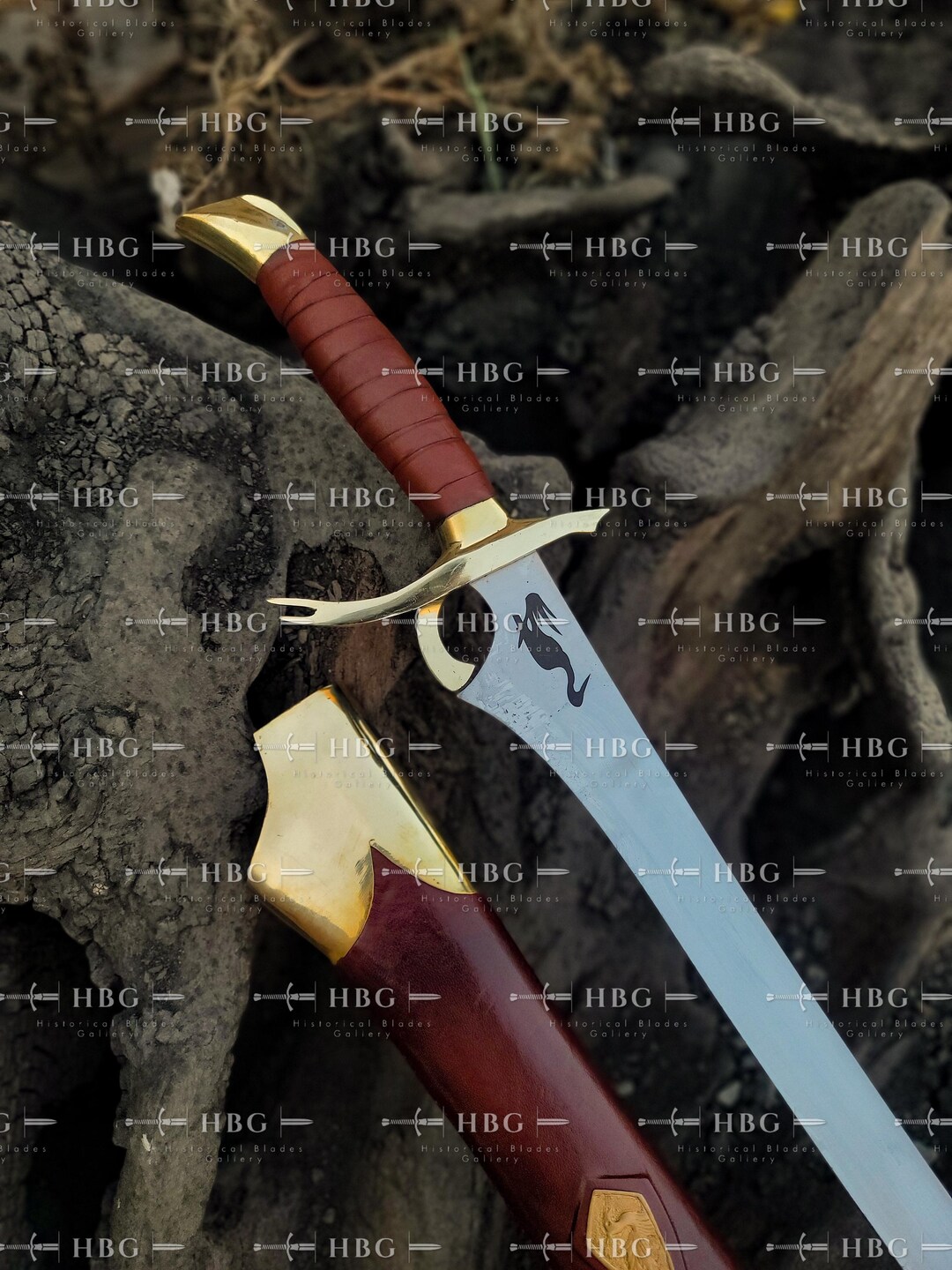 Heron Mark Sword Replica – Handmade Scabbard – Wheel of Time | Inspired ...