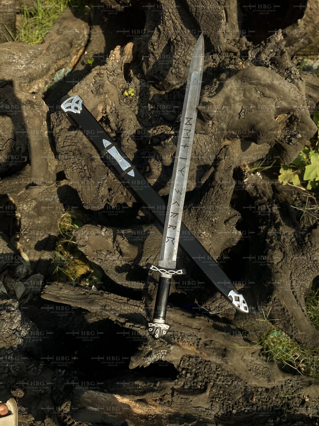 Handcrafted Viking Northman Sword – Damascus Steel Medieval Replica ...