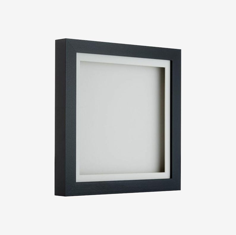 3D Box Frame 2cm Depth Mounted Square Deep Box Frame Scrabble Frame 3D ...