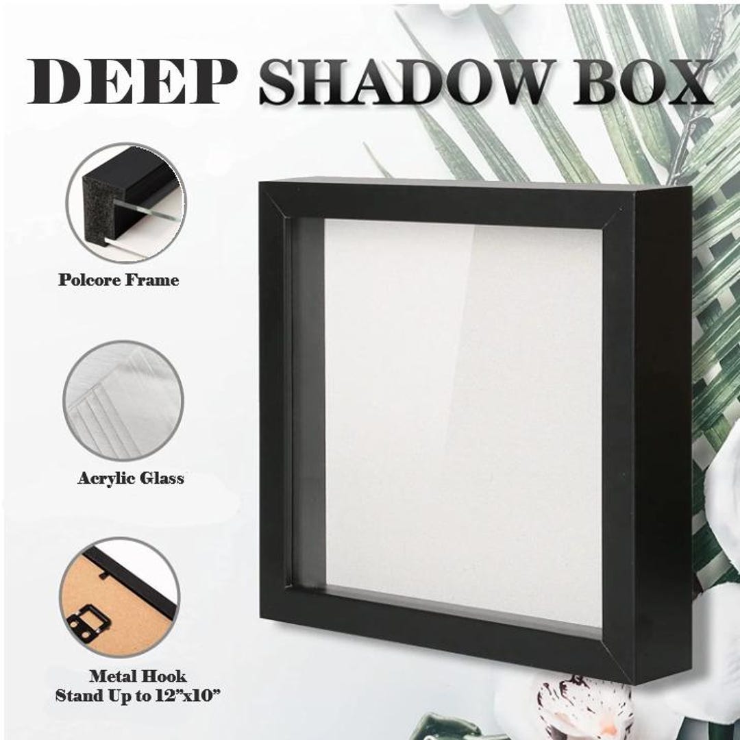 Shadow Box Frame /3D Box Frame/ Deep Mount Square Frame/ Scrabble Frame ...