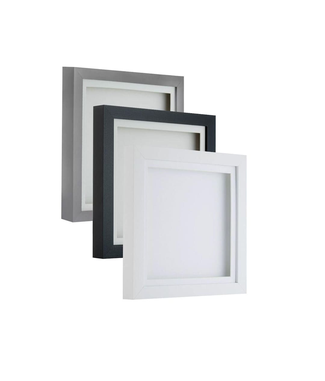 3D Box Frame 2cm Depth Mounted Square Deep Box Frame Scrabble Frame 3D ...