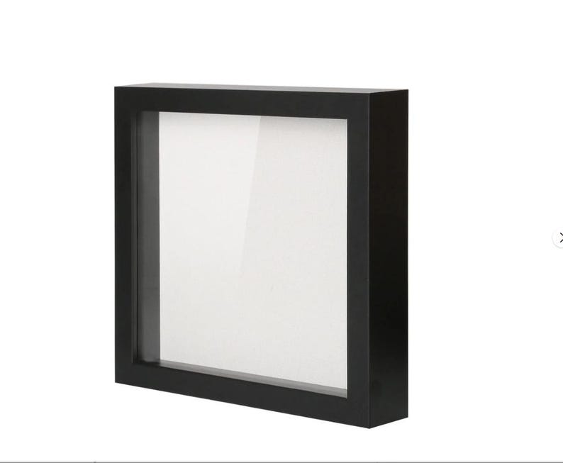 3D Box Frame 2cm Square Deep Box Frame Scrabble Frame 3D Arts Pebble ...