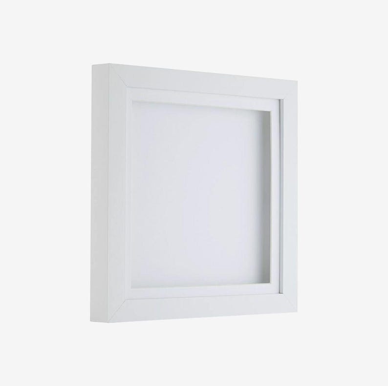 3D Box Frame 2cm Depth Mounted Square Deep Box Frame Scrabble Frame 3D ...