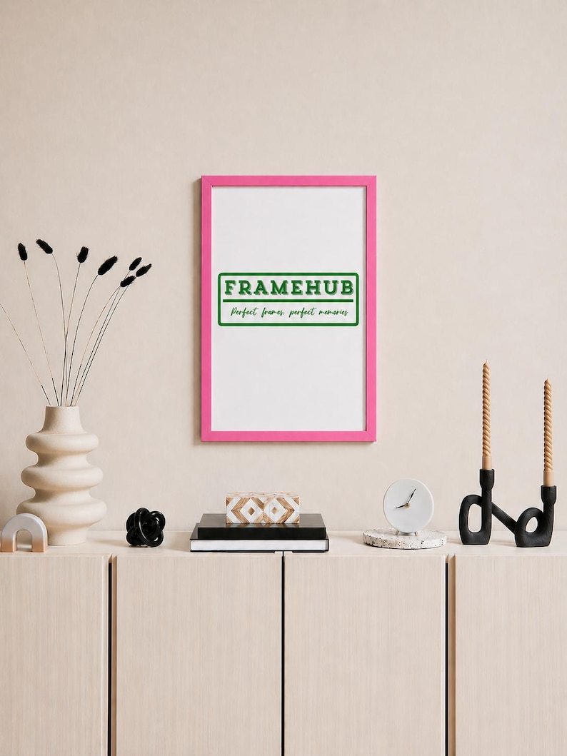 A1 A2 A3 A4 Slim Brushed Wood Photo Frame Home Décor • Gallery Walls ...