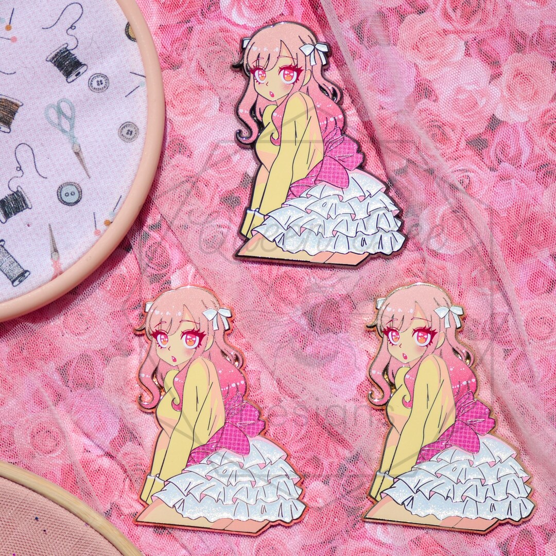 Plaid Cosplay Darling Pin- Anime Dress up Girl Hard Enamel Pin - Etsy