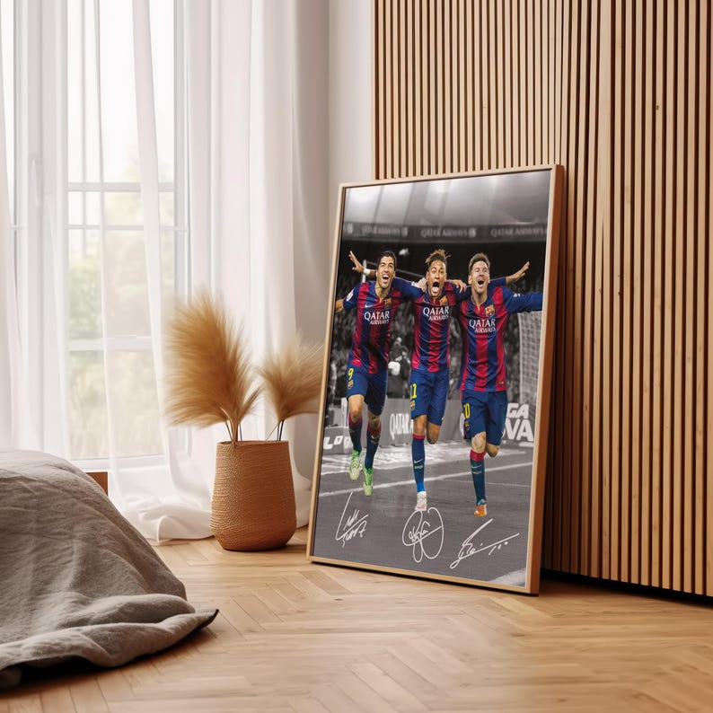 Lionel Messi Poster, Neymar Poster, Suarez Poster, Soccer Legend ...