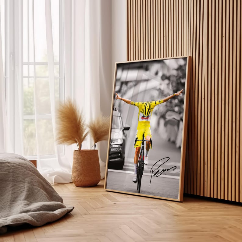 Tadej Pogacar Poster, Cyclist Signed Photo, Digital Poster - Etsy