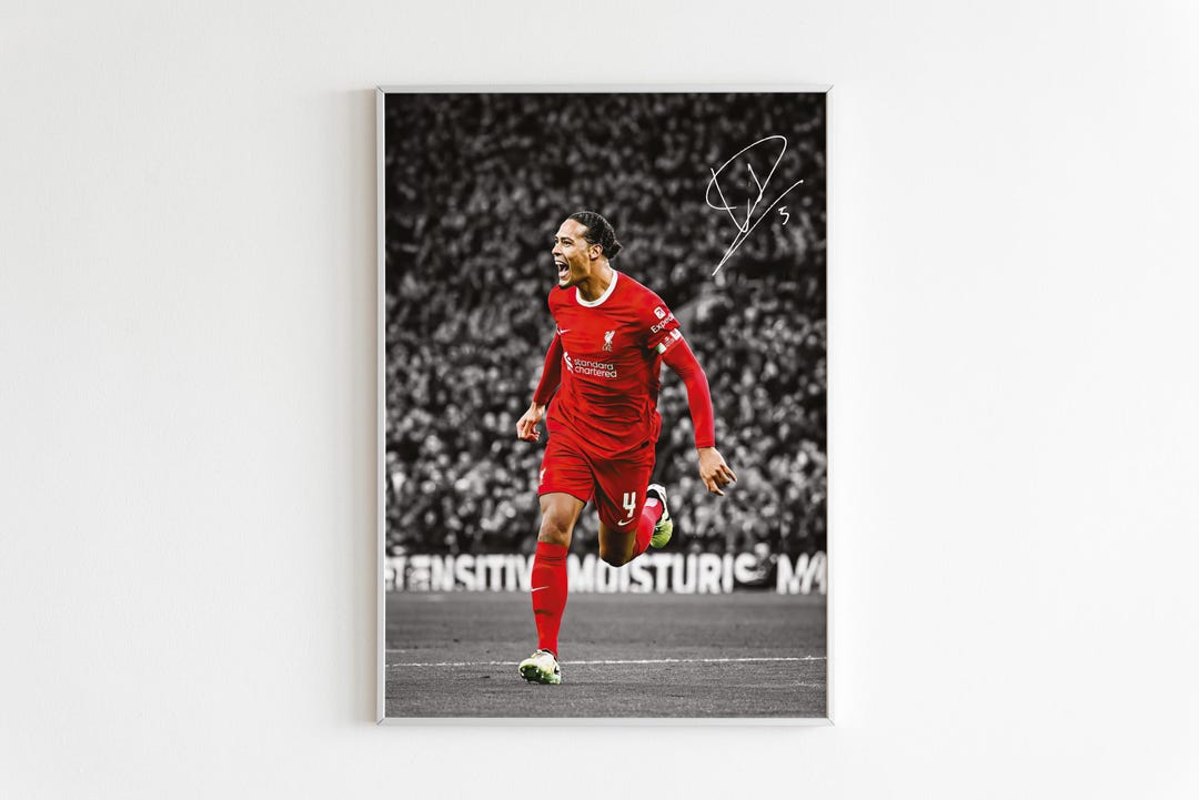 Virgil Van Dijk Poster Bedroom Decor, Wall Art, Home Decor, Sports ...