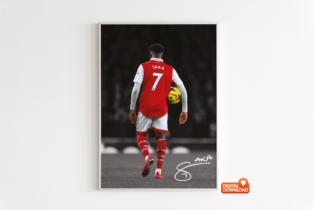 Bukayo Saka Poster, Decor Wall Art, Home Decor, Sports Poster, Sports ...