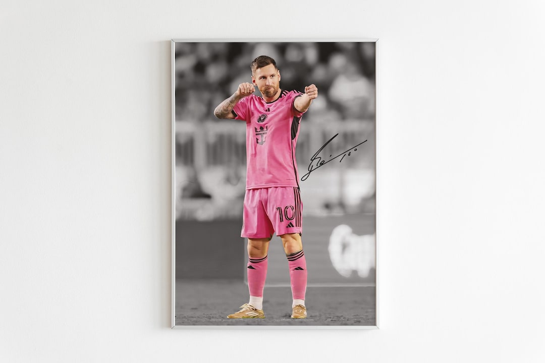 Lionel Messi Poster Soccer Legend Bedroom Decor, Wall Art, Home Decor ...