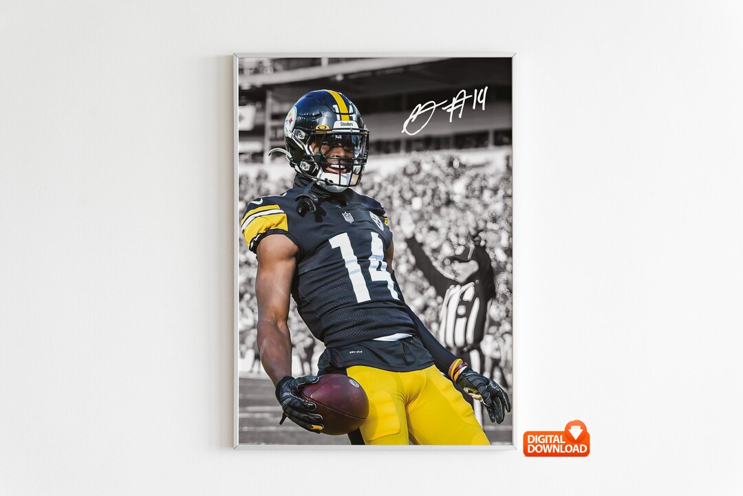 George Pickens Poster, Signed Football Poster, Digital Download - Etsy