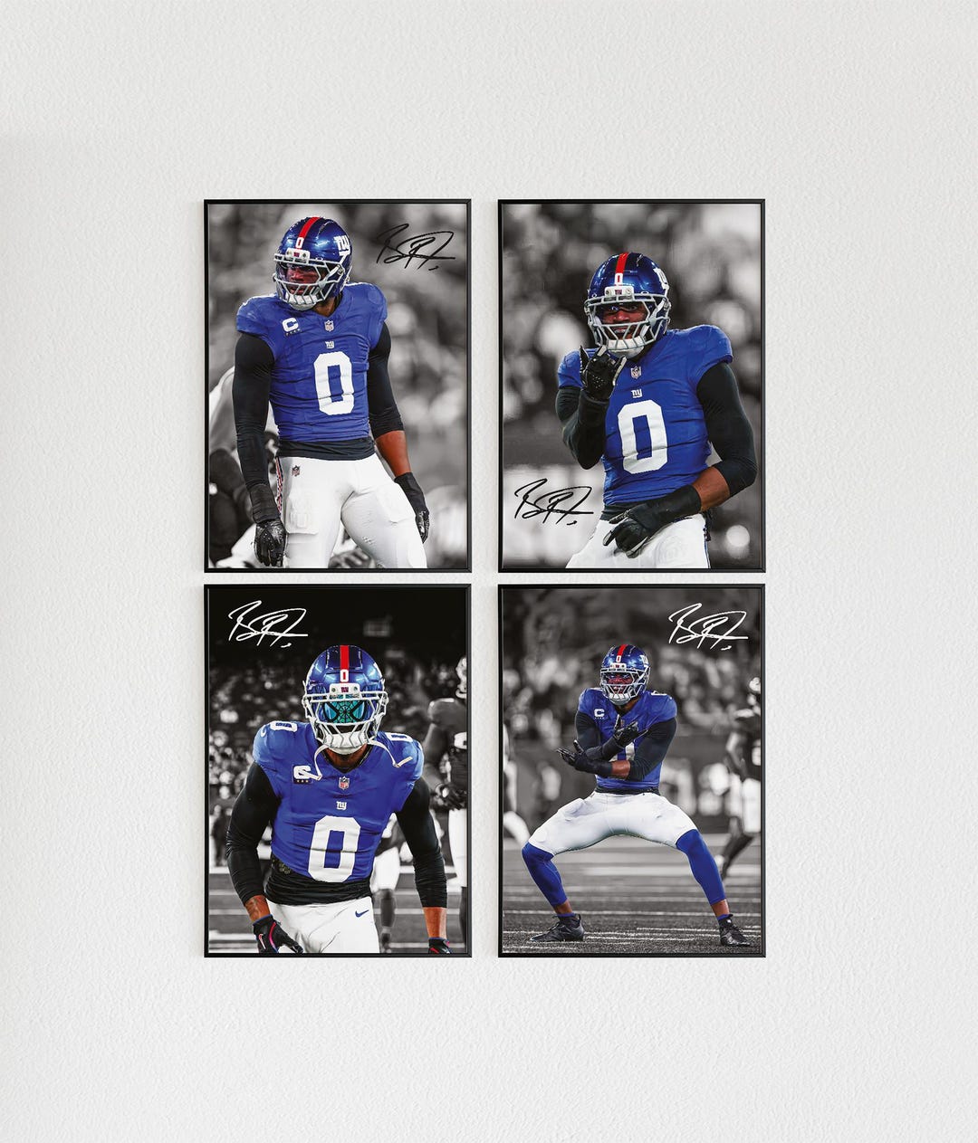 Brian Burns Poster, Signed Football Poster, Digital Download - Etsy