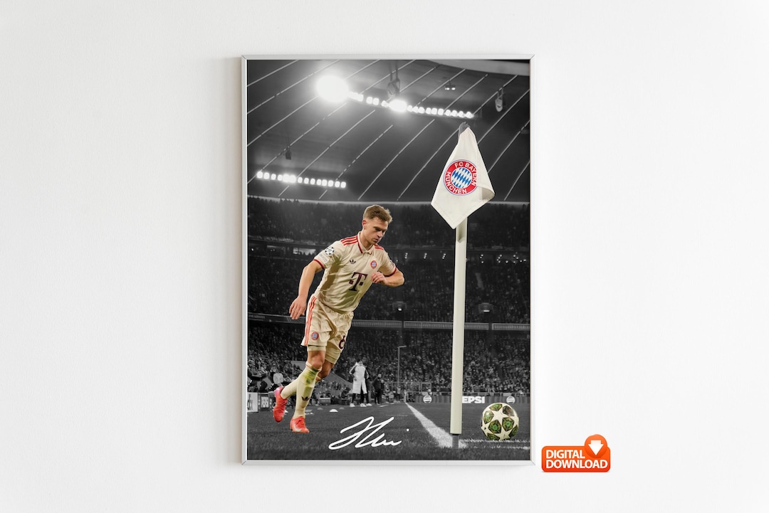 Joshua Kimmich Poster Signed Football Poster, Digital Download - Etsy