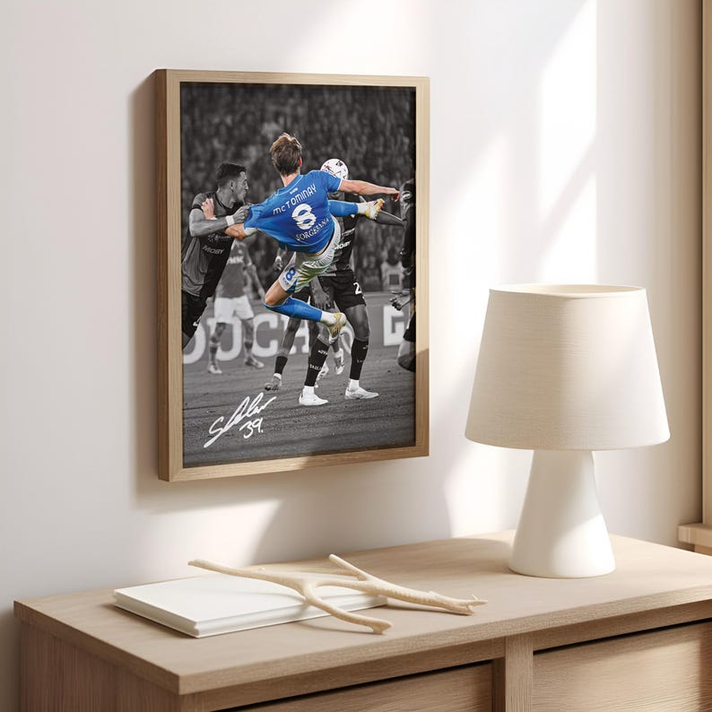Scott Mctominay Poster Signed Football Poster, Digital Download - Etsy