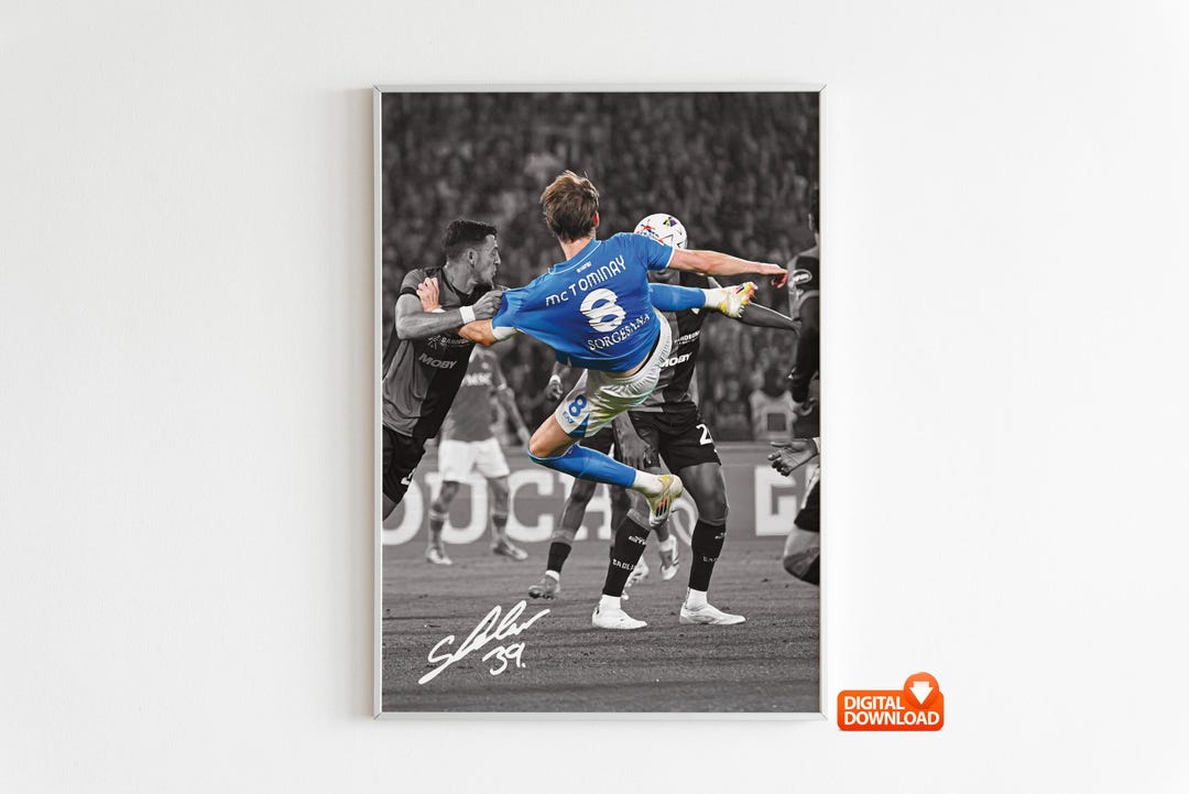 Scott Mctominay Poster Signed Football Poster, Digital Download - Etsy