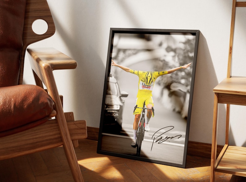 Tadej Pogacar Poster, Cyclist Signed Photo, Digital Poster - Etsy