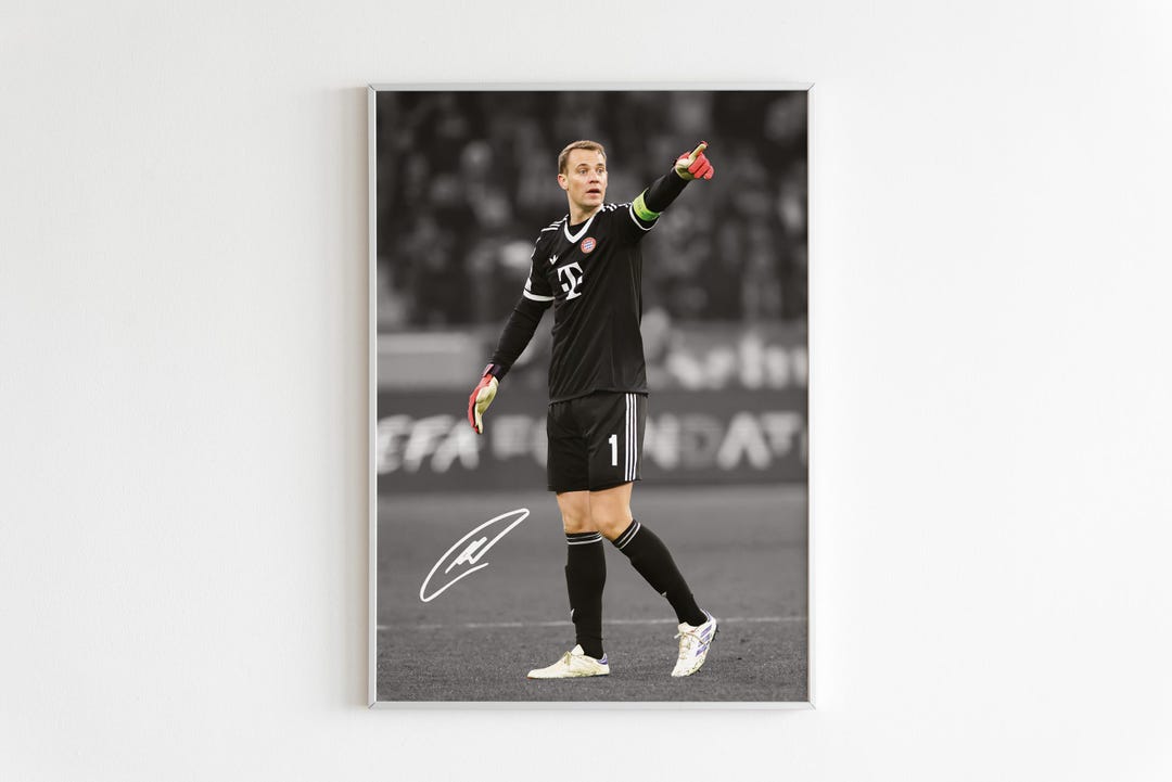 Manuel Neuer Poster, Goalkeeper Bedroom Decor, Wall Art, Home Decor ...