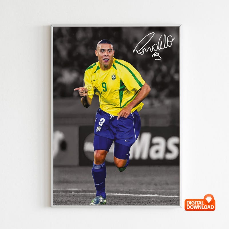 Ronaldo Nazario Posters - Etsy
