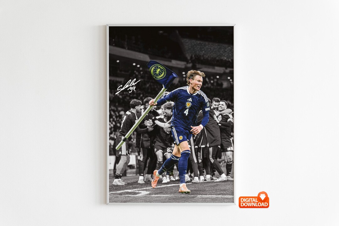 Scott Mctominay Poster, Signed Football Poster, Digital Download - Etsy