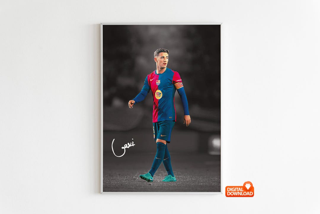 Gavi Poster Bedroom Decor, Wall Art, Home Decor, Sports Poster, Sports ...