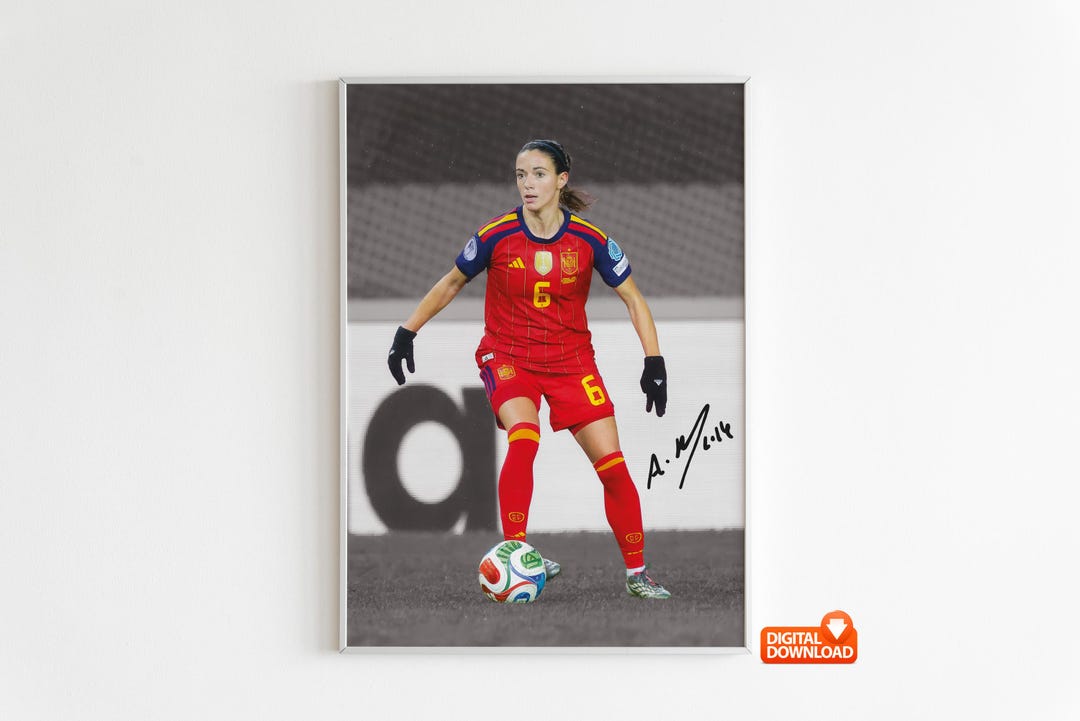 Aitana Bonmati Poster Signed Football Poster, Digital Download,(message ...