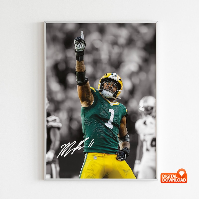 Packers Parsons Poster - Etsy