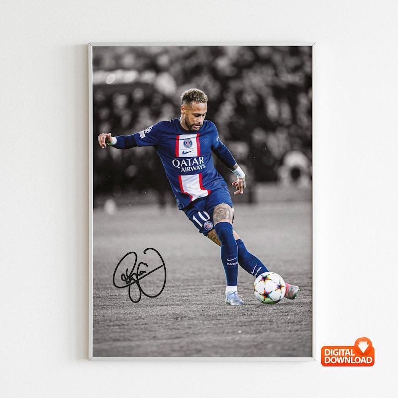 Neymar Football Cards - Etsy UK