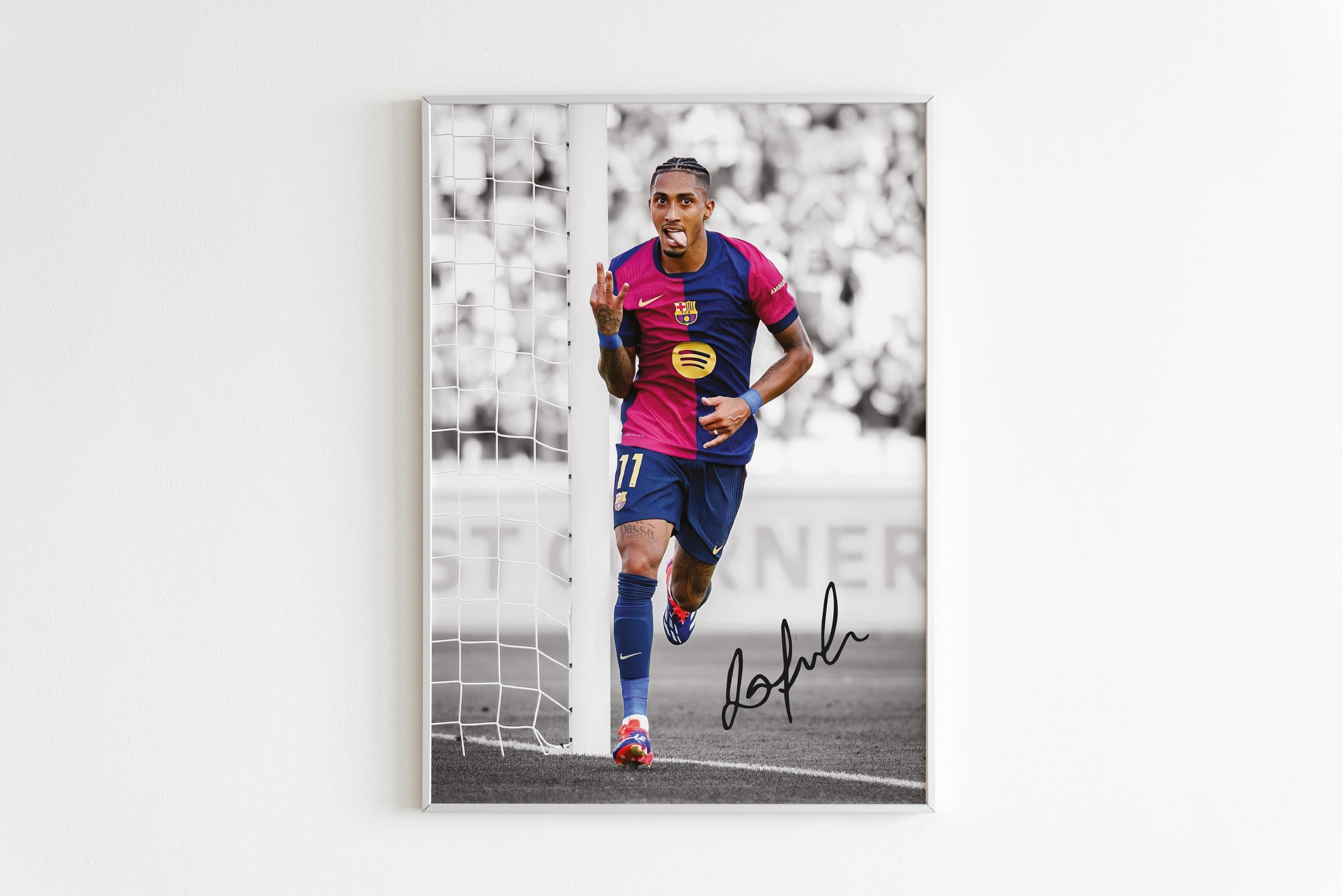 Raphinha Poster Signed Football Poster, Digital Download - Etsy