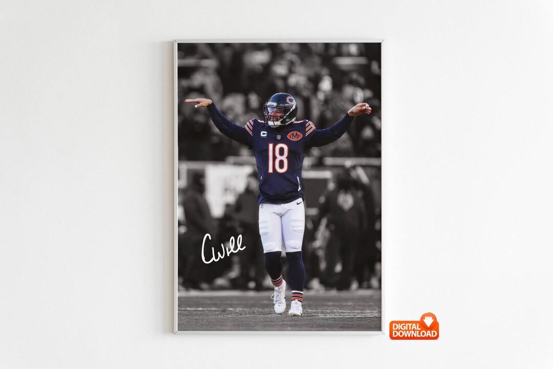 Caleb Williams Poster, Signed Football Poster, Digital Download - Etsy