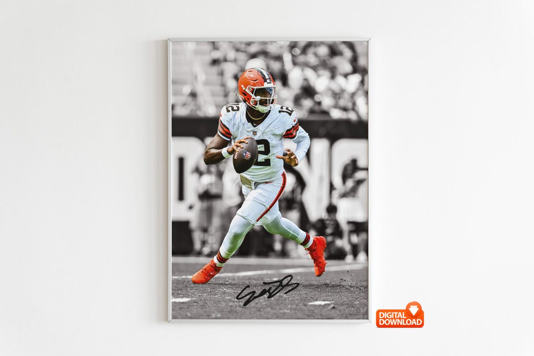 Shedeur Sanders Poster, Signed Football Poster, Digital Download - Etsy