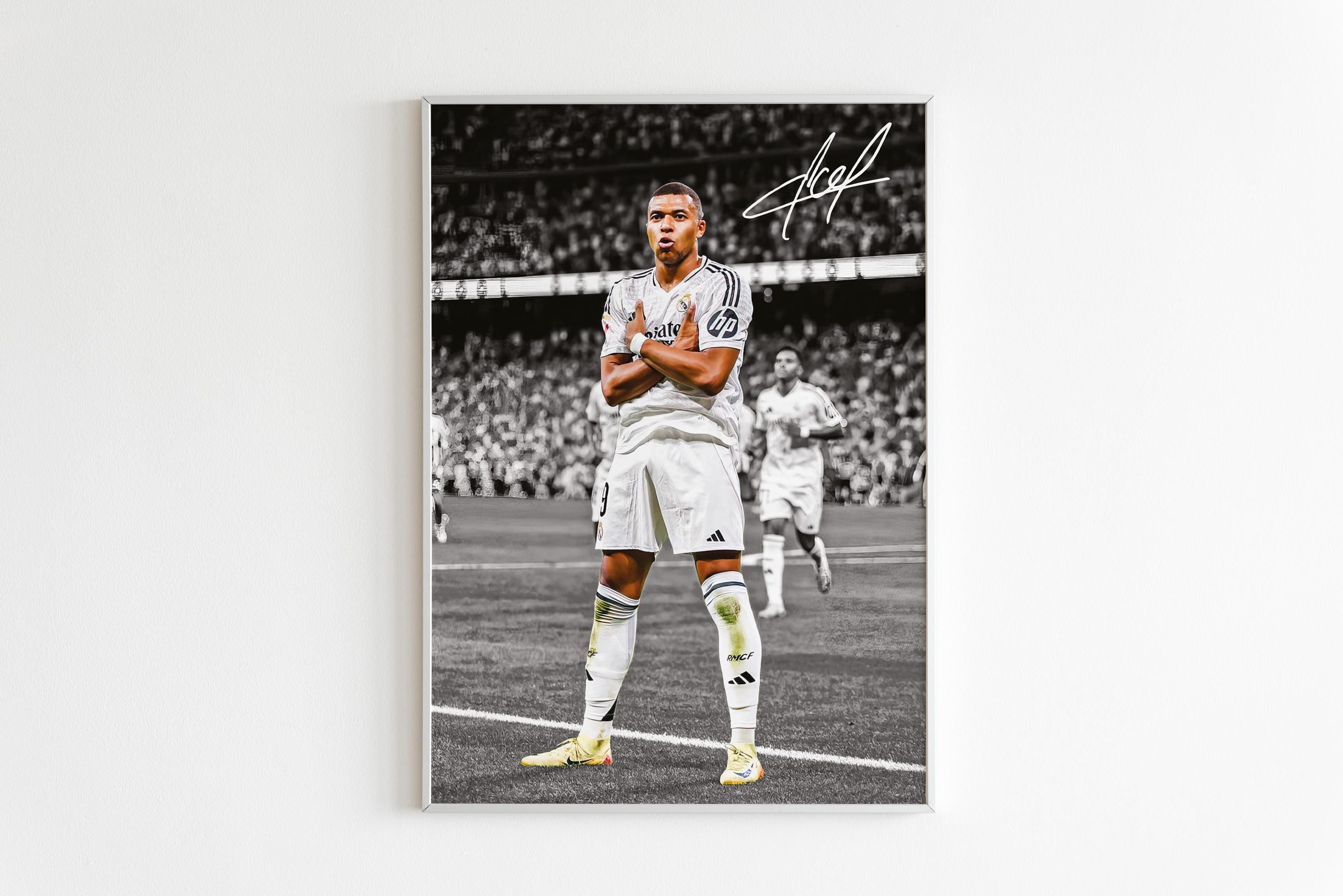 Kylian Mbappe Poster Signed Football Poster, Digital Download - Etsy