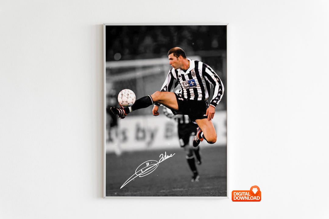 Zinedine Zidane Poster Bedroom Decor, Wall Art, Home Decor, Sports ...