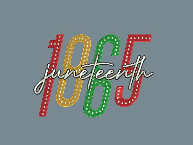 Juneteenth 1865 Embroidery Design | for the Culture Black History (PES ...
