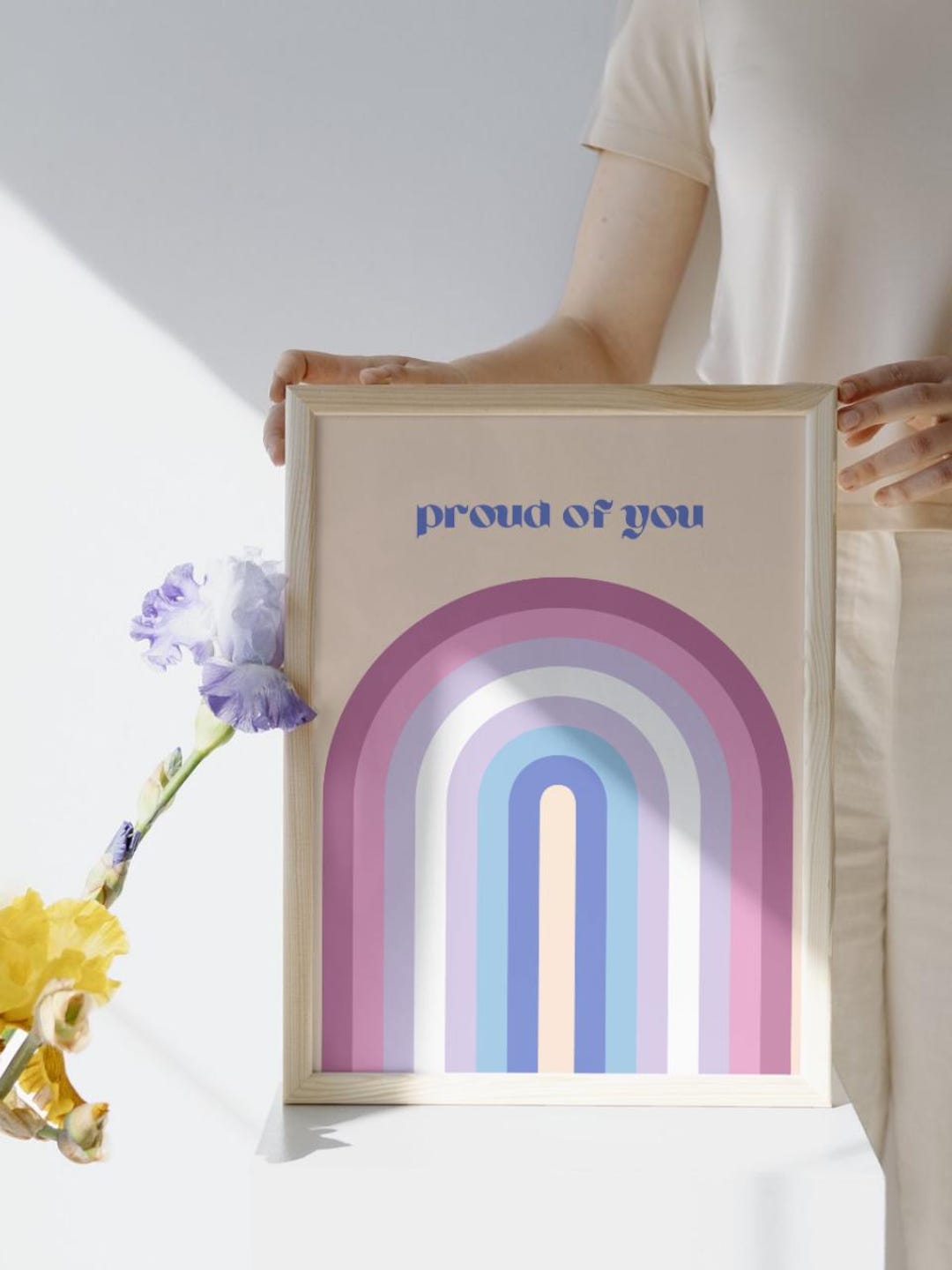 Bigender Support Pride Print | Blue Message Digital Art | Gender ...
