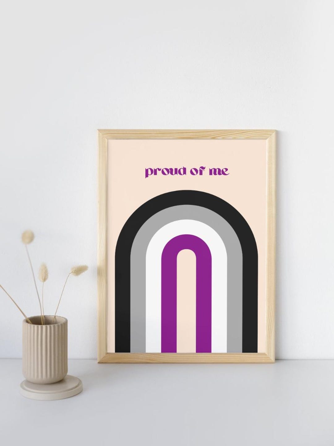 Asexual Pride Digital Wall Art - Ace Flag Colors Print - Inspirational ...
