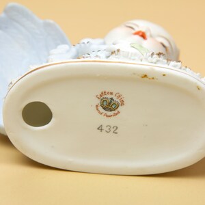 Lefton Angel With Harp Figurine 432 Ceramic Bisque - Etsy