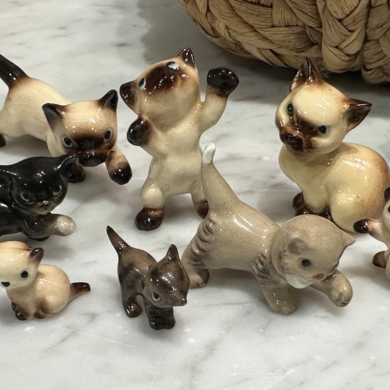 Tabby Cat China Figurines - Etsy