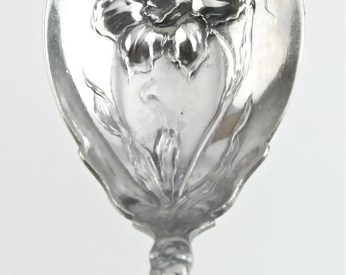 Serving Sugar Spoon - Narcissus Flower Art Deco Pattern - Etsy
