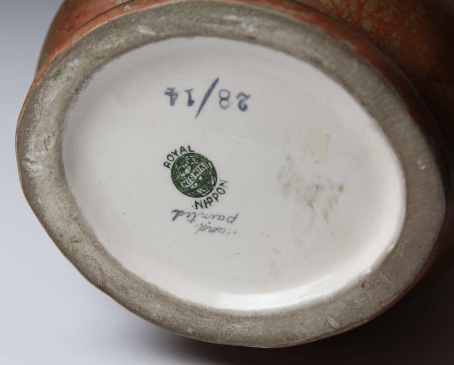 Large Moriage Ceramic Vase - Hand Painted Royal Nishiki Nippon - Grape ...