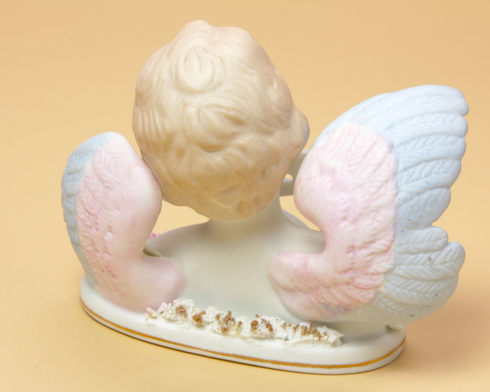 Lefton Angel With Harp Figurine 432 Ceramic Bisque - Etsy