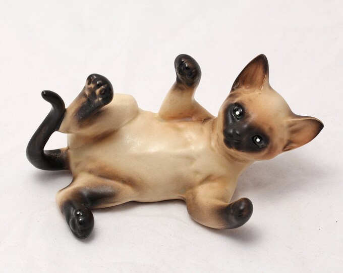 Vintage Lefton Siamese Cat Figurine H4032 - Etsy