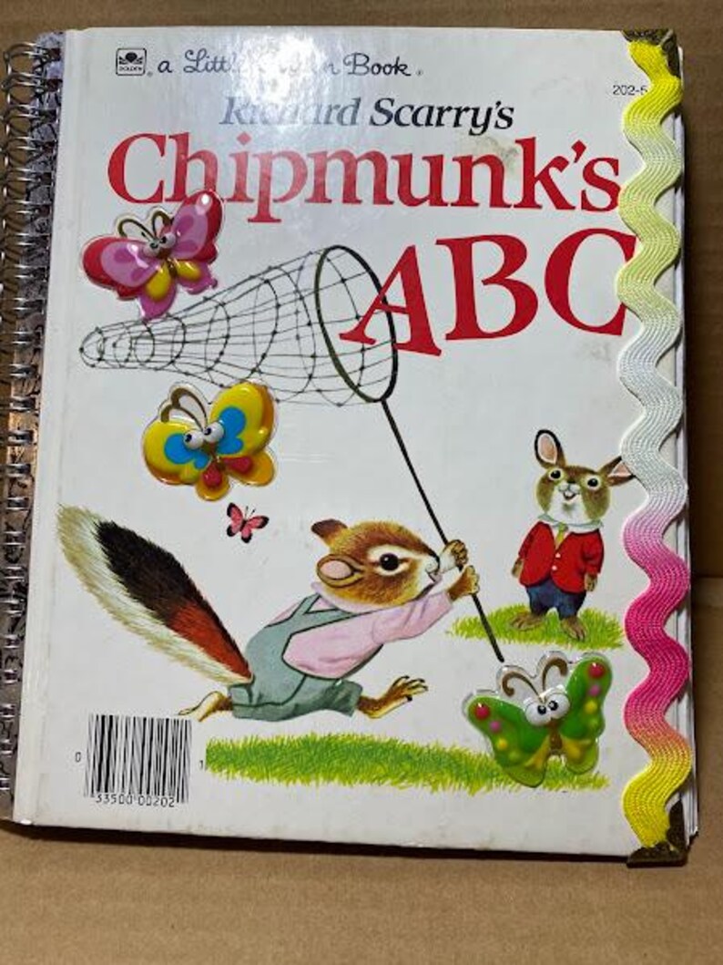 Little Golden Book Chipmunks Abcs Journal - Etsy