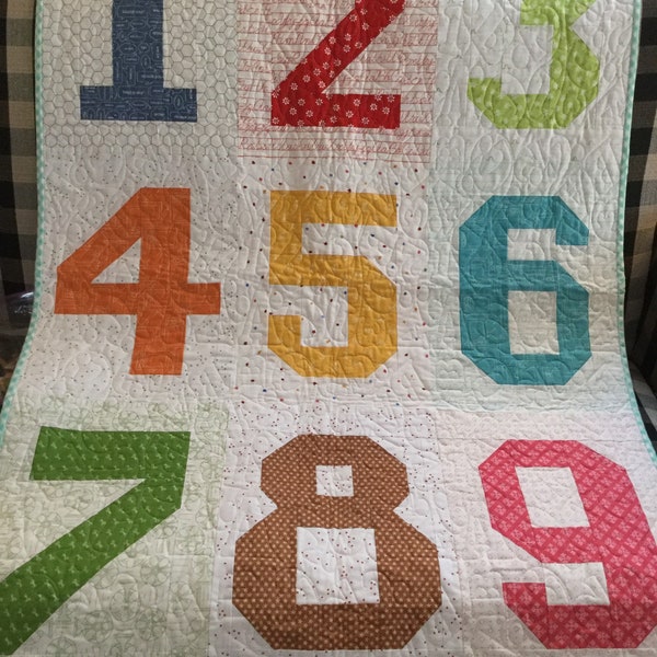 Numbers Quilt - Etsy