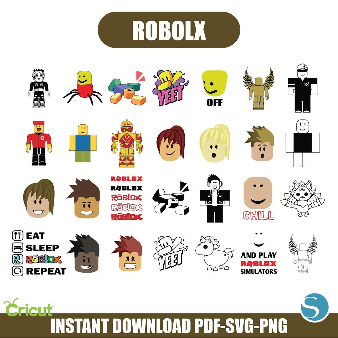 Roblox Svg Bundle,gaming Svg Files for Cricut,roblox Png Bundle,roblox ...