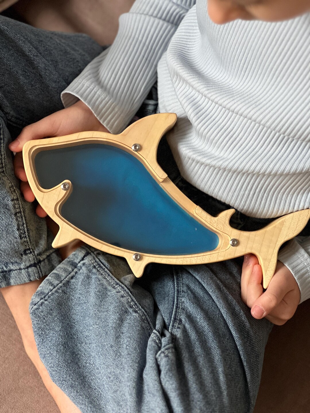 Shark Piggy Bank, Ocean Themed Decor, Saving Money Box, Shark Coin Bank ...