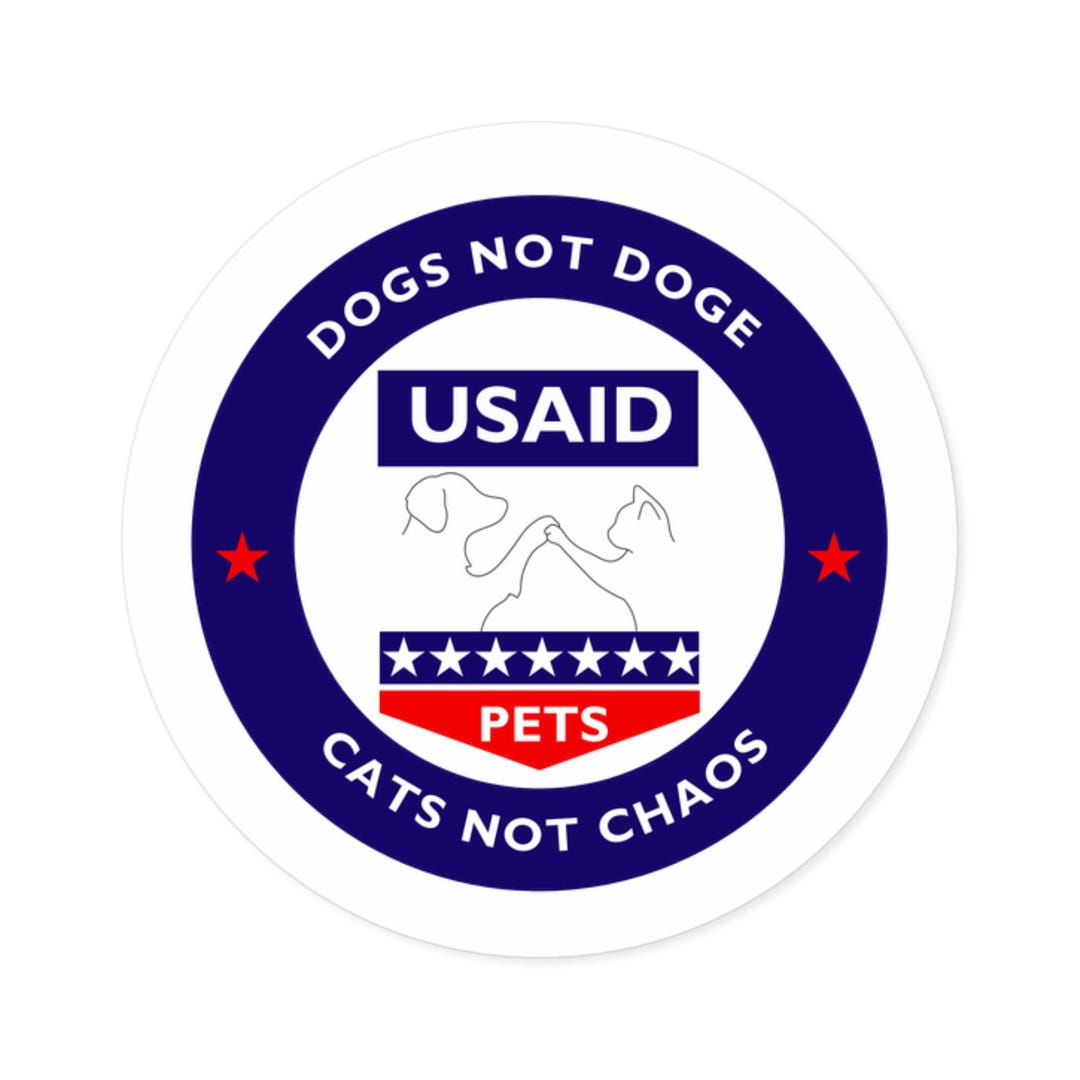 USAID Pets Sticker Decal Round Color Indoor/outdoor - Etsy
