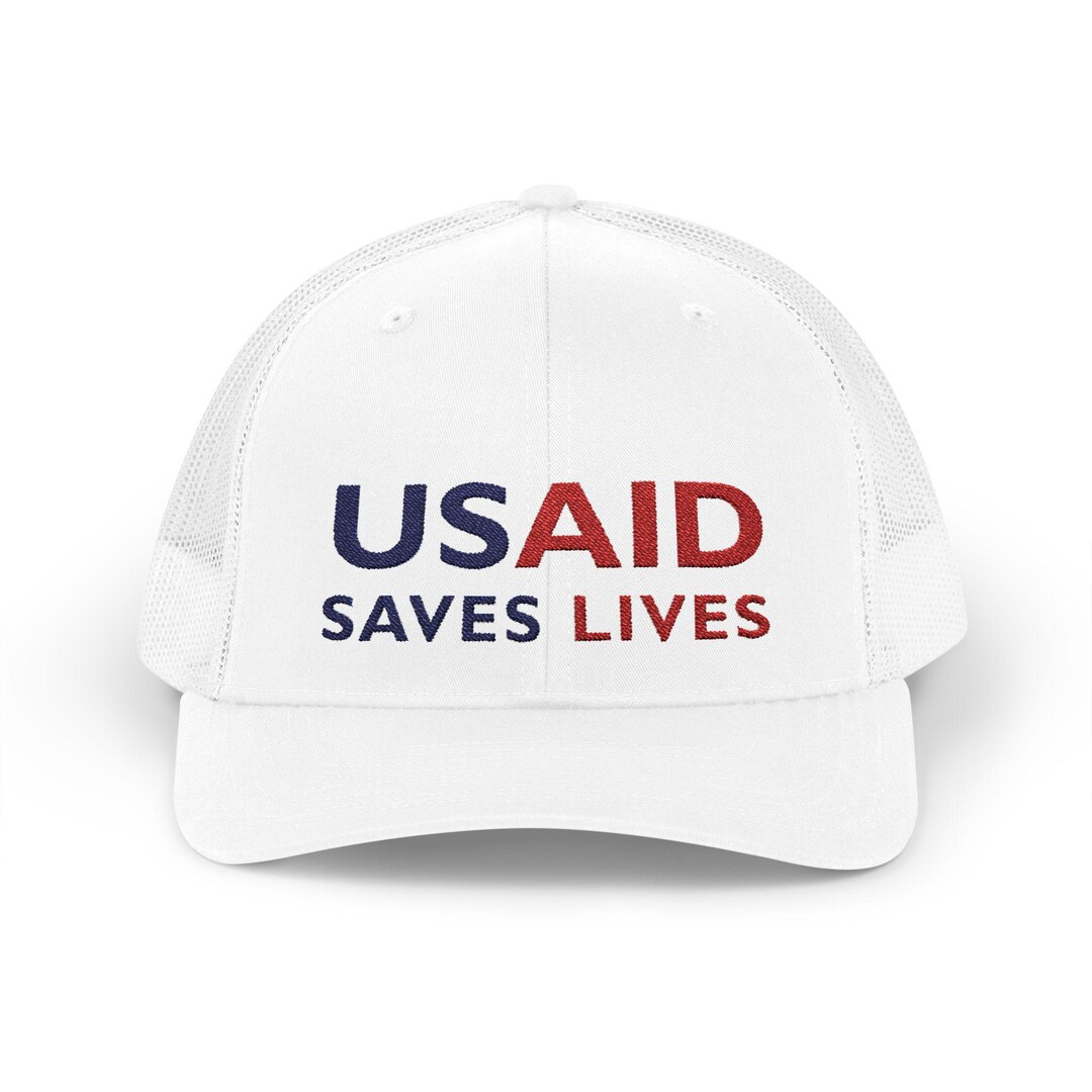 USAID Saves Lives Snapback Trucker Cap | Casual Everyday Hat, Gift for ...