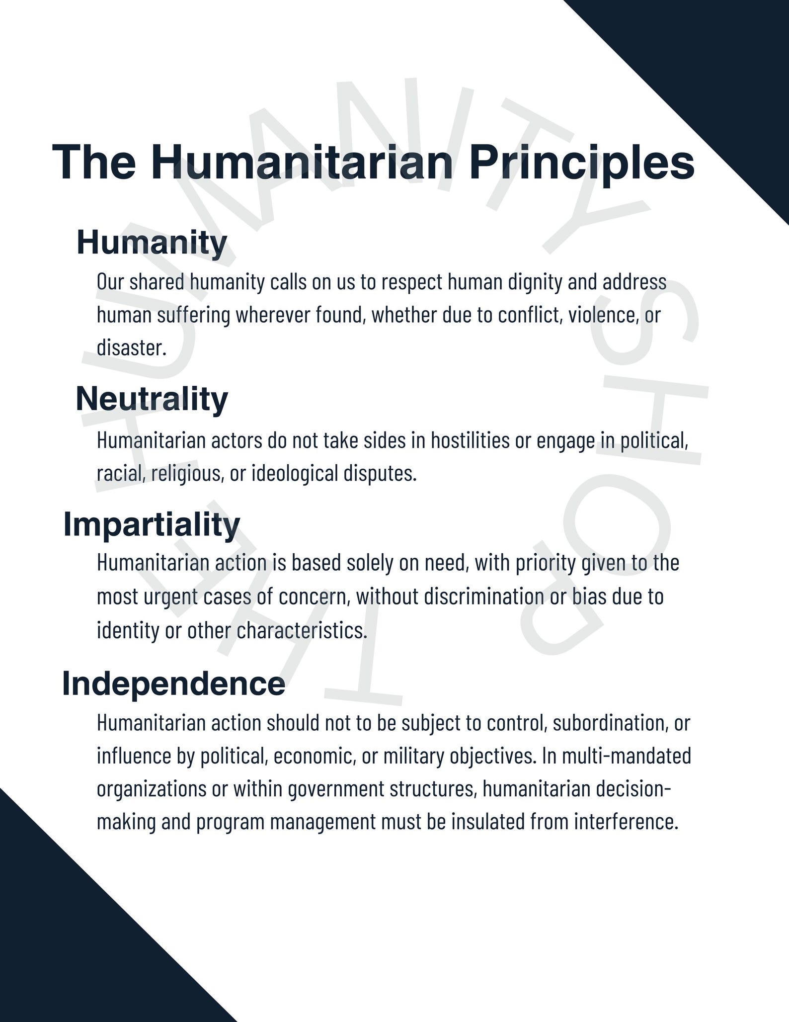 Humanitarian Principles - Printable PDF (DIGITAL ITEM) - Etsy