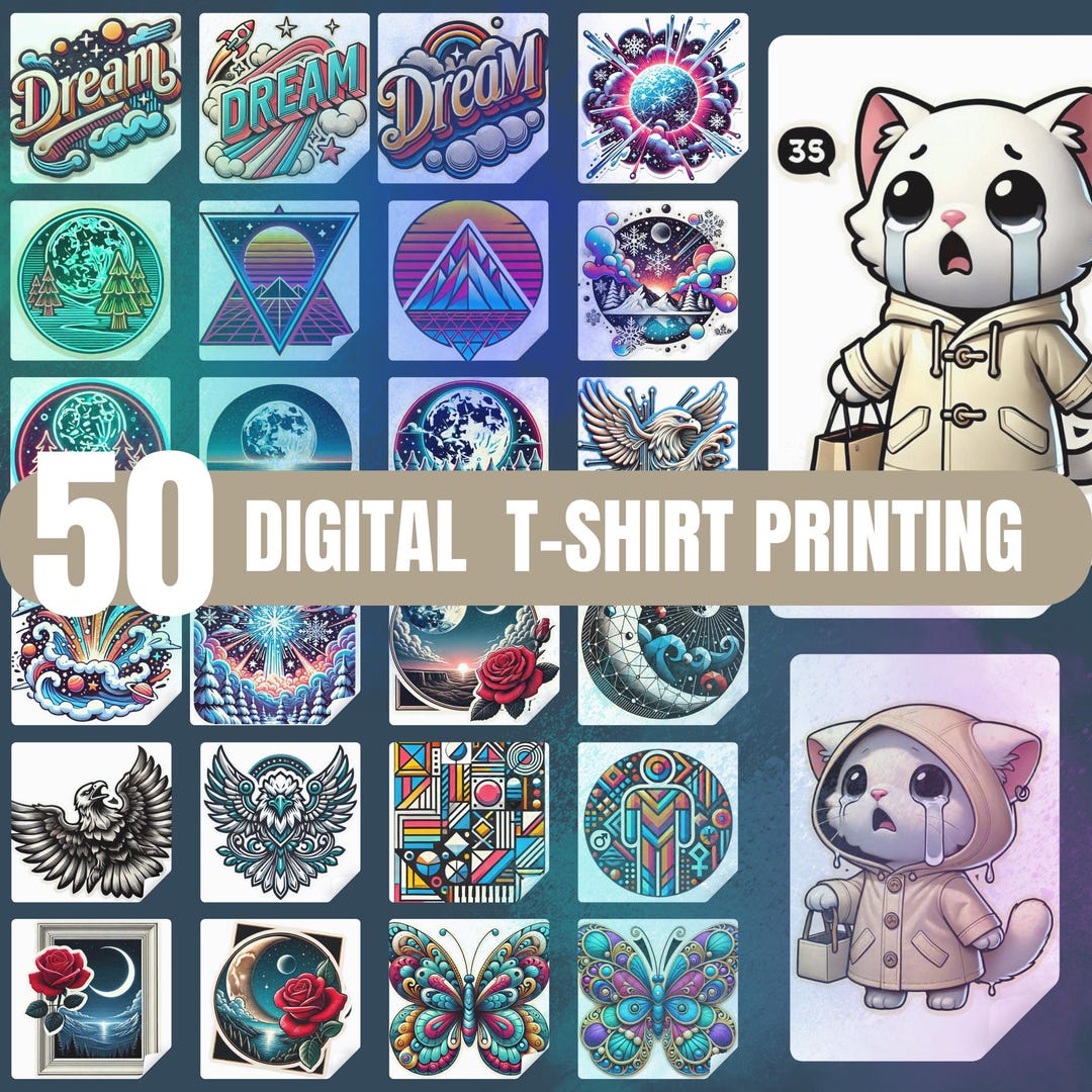 Digital T-shirt Printing Design | High-quality Print File | Printable ...