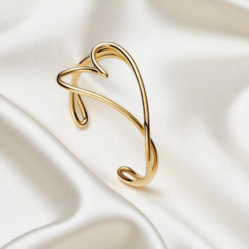 Unique Gold Pave Bangle - Etsy UK